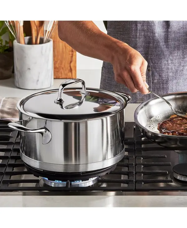 DEMEYERE Atlantis 7 Stainless Steel Dutch Oven, 5.5 Qt