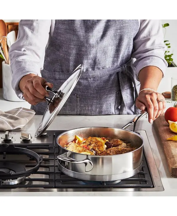 DEMEYERE Atlantis 7 Stainless Steel Saute Pan With Helper Handle, 3 Qt