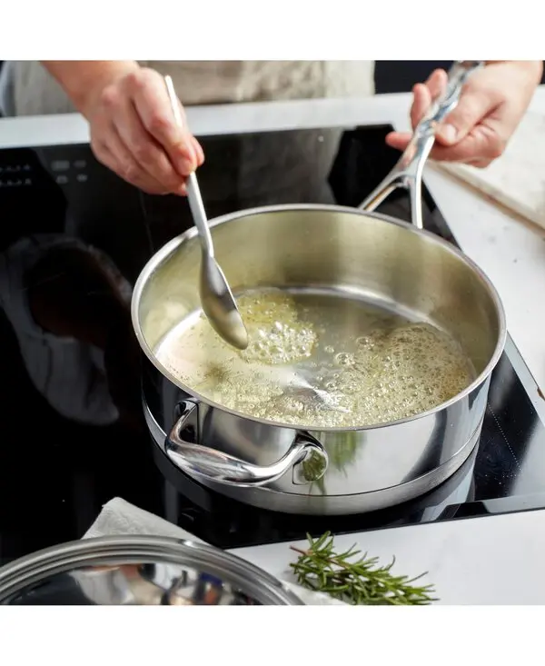 DEMEYERE Atlantis 7 Stainless Steel Saute Pan With Helper Handle, 3 Qt