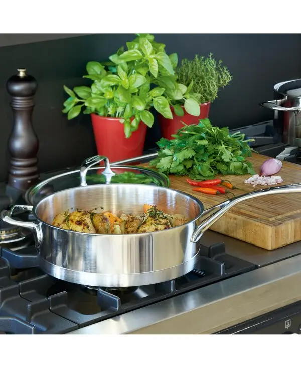 DEMEYERE Atlantis 7 Stainless Steel Saute Pan With Helper Handle, 3 Qt