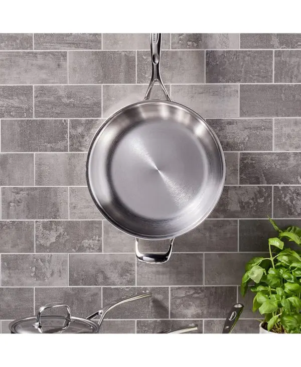 DEMEYERE Atlantis 7 Proline Stainless Steel Fry Pan With Helper Handle, 12.6