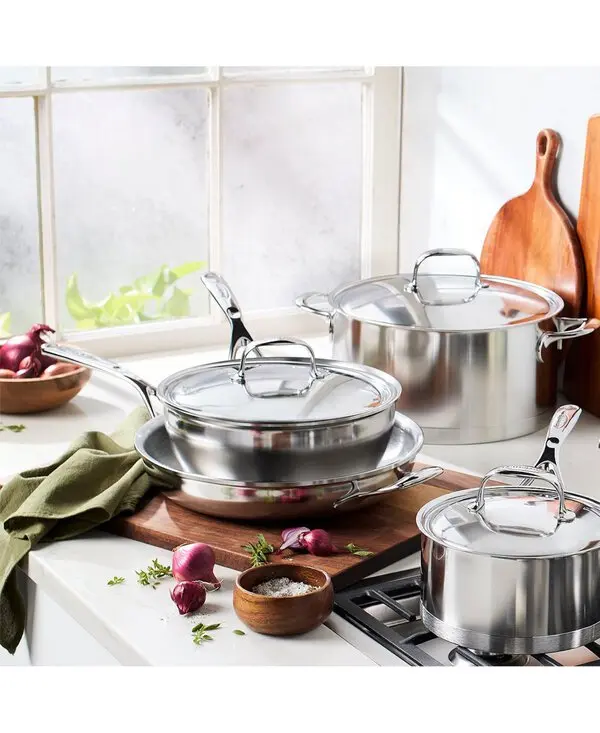 DEMEYERE Atlantis 7 Proline Stainless Steel Fry Pan With Helper Handle, 12.6