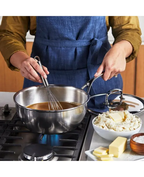 DEMEYERE Atlantis 7 Stainless Steel Saucier, 3.5 Qt
