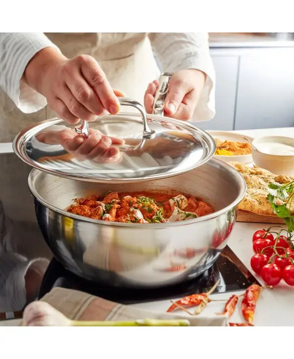 DEMEYERE Atlantis 7 Stainless Steel Saucier, 3.5 Qt