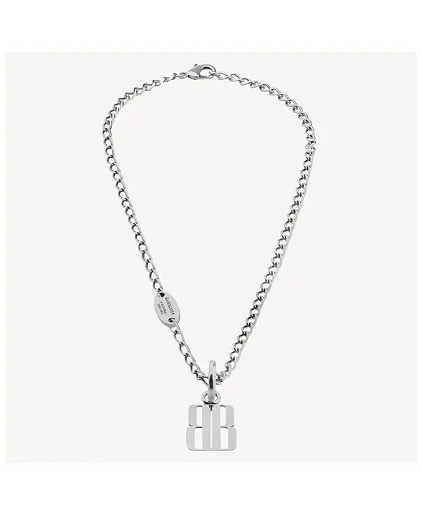 Balenciaga Nano Thin Necklace - Silver