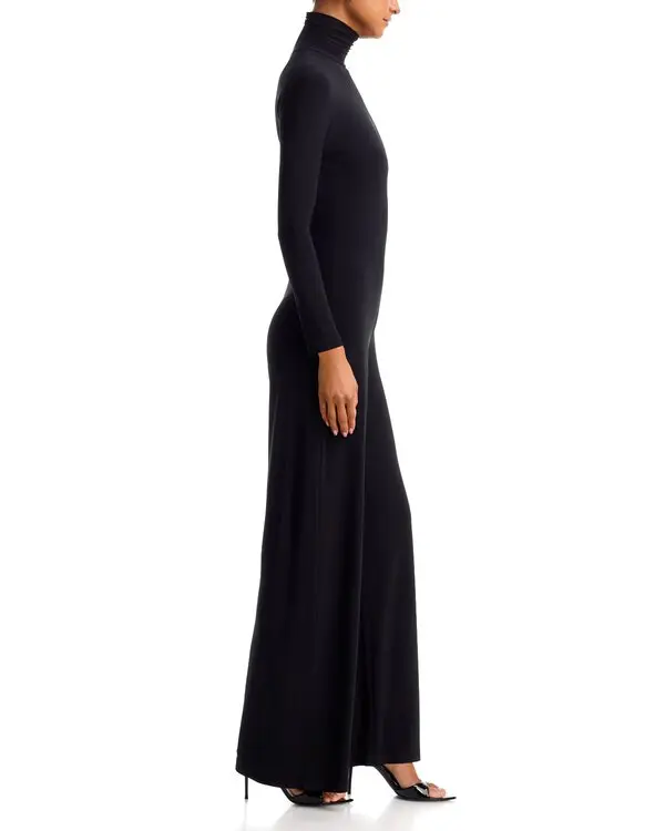 Norma Kamali Long Sleeve Turtleneck Jumpsuit