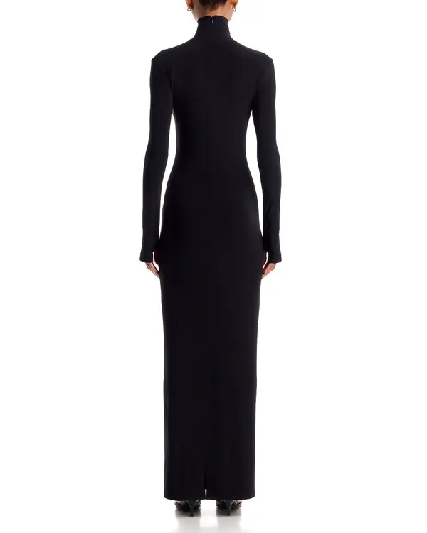 Norma Kamali Turtleneck Long Sleeve Dress