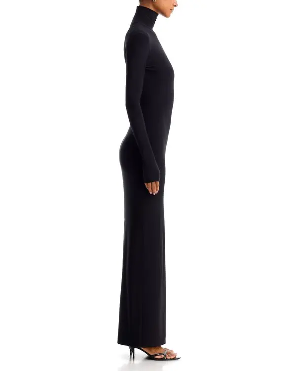 Norma Kamali Turtleneck Long Sleeve Dress