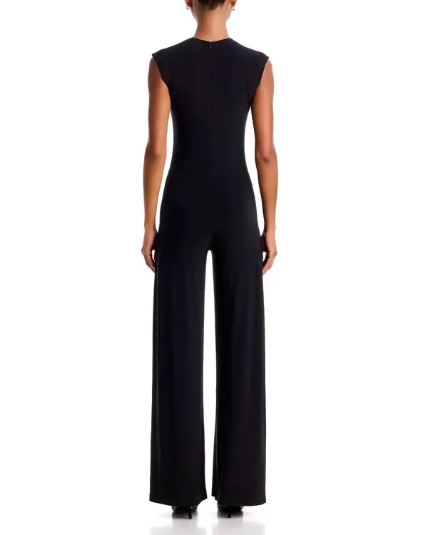 Norma Kamali Sleeveless Crewneck Jumpsuit - Black