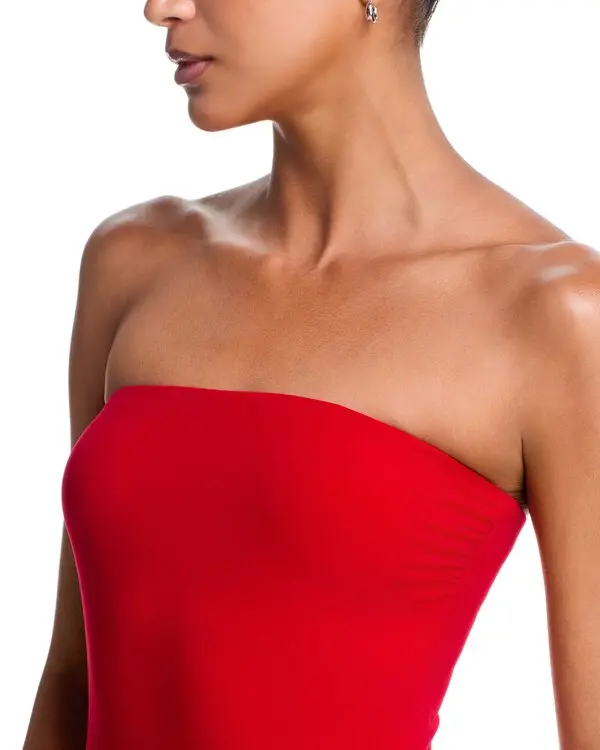 Norma Kamali Bishop Strapless One Piece Swimsuit