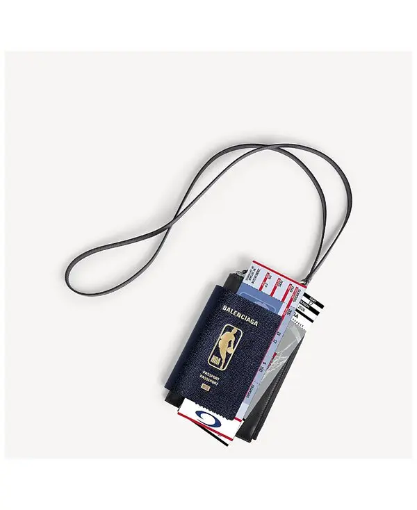 Balenciaga Nba Collaboration Passport Phone Holder - Blue