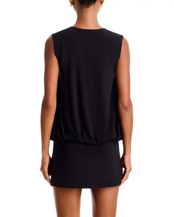 Norma Kamali Sleeveless Babydoll Mini Dress