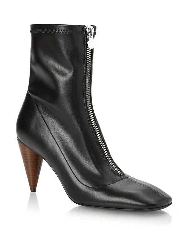 Stella McCartney Zip Front Cone Heel Bootie