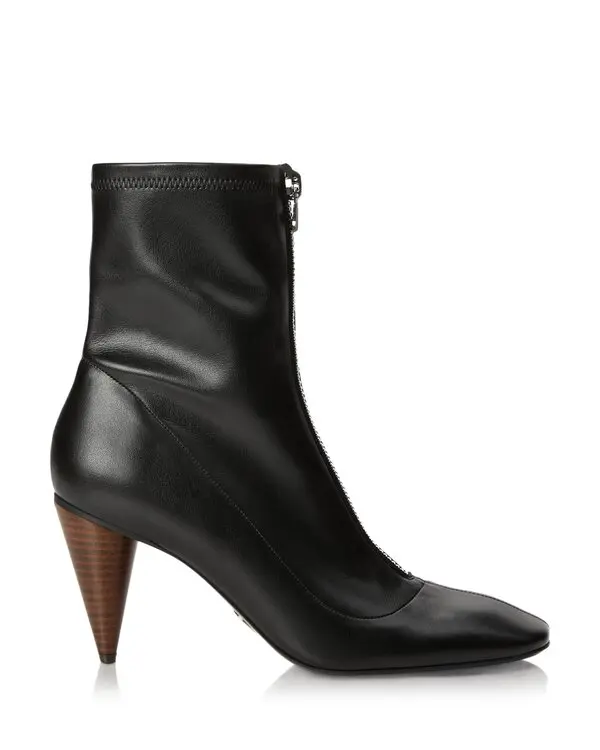 Stella McCartney Zip Front Cone Heel Bootie