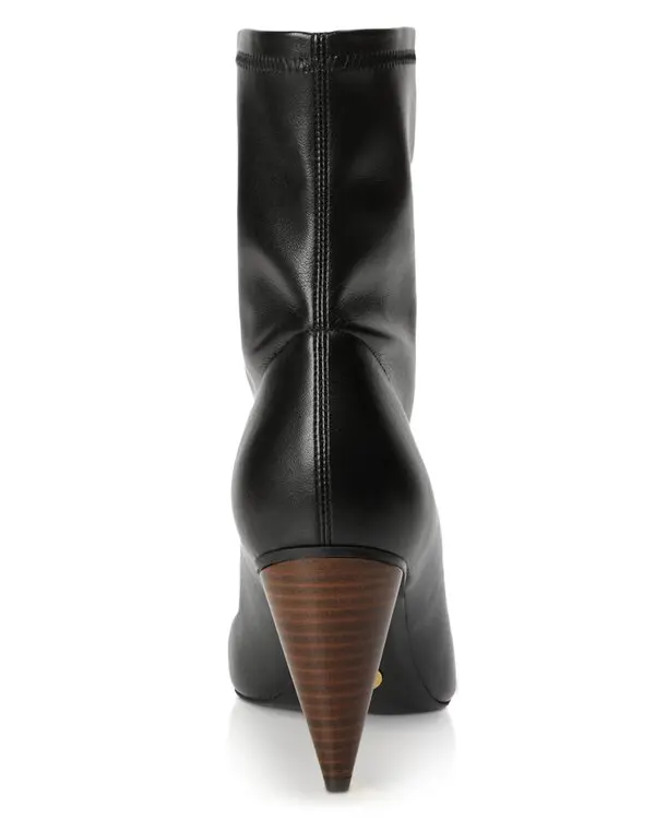 Stella McCartney Zip Front Cone Heel Bootie