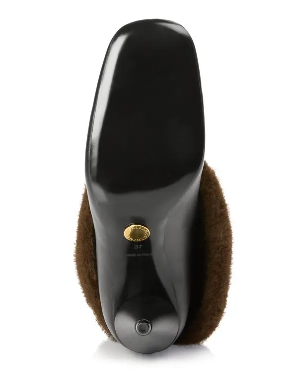 Stella McCartney Faux Fur Trimmed Ankle Boots