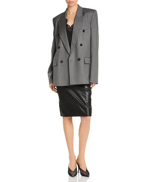 Stella McCartney Double Breasted Flannel Blazer