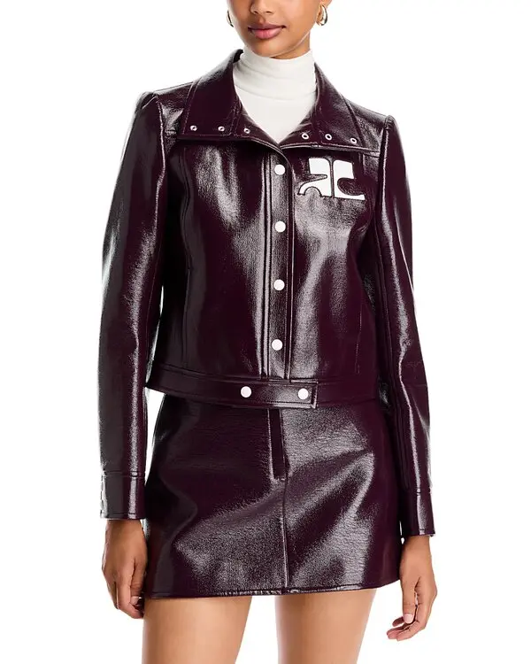 COURREGES Reedition Vinyl Jacket - Burnt Red