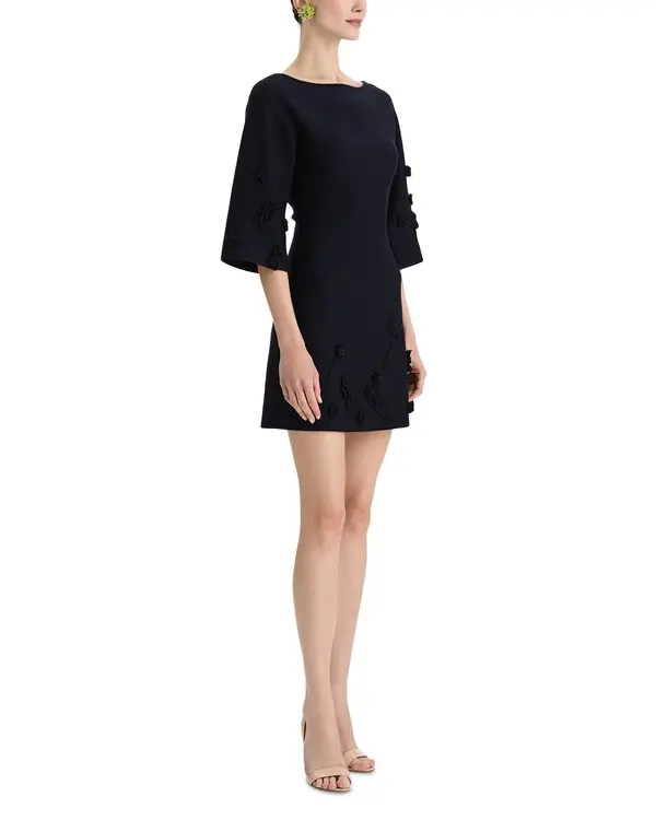 Oscar De La Renta Wool Blend Mini Dress