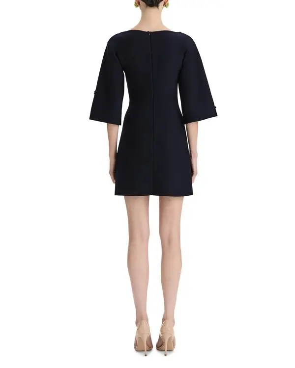 Oscar De La Renta Wool Blend Mini Dress