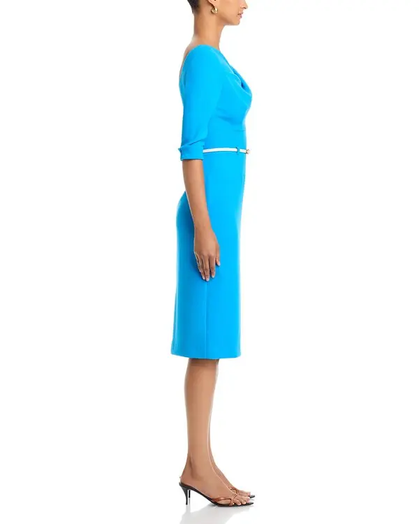 Black Halo Three Quarter Sleeve Jackie O Sheath Dress