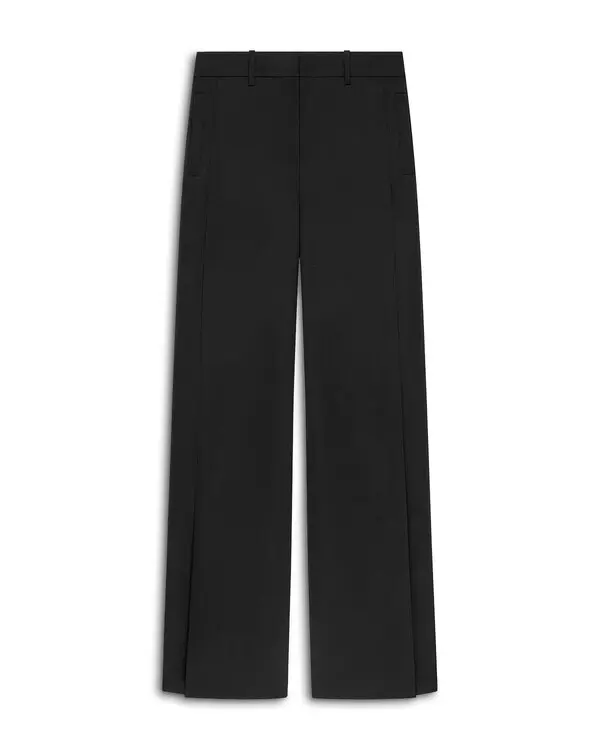 COURREGES Pleat Front Wide Leg Pants