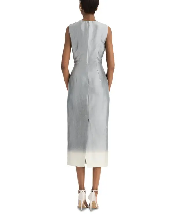 Oscar De La Renta Cosmos Mikado Day Dress