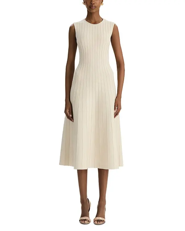 Oscar De La Renta Sleeveless Sparkle Knit Dress