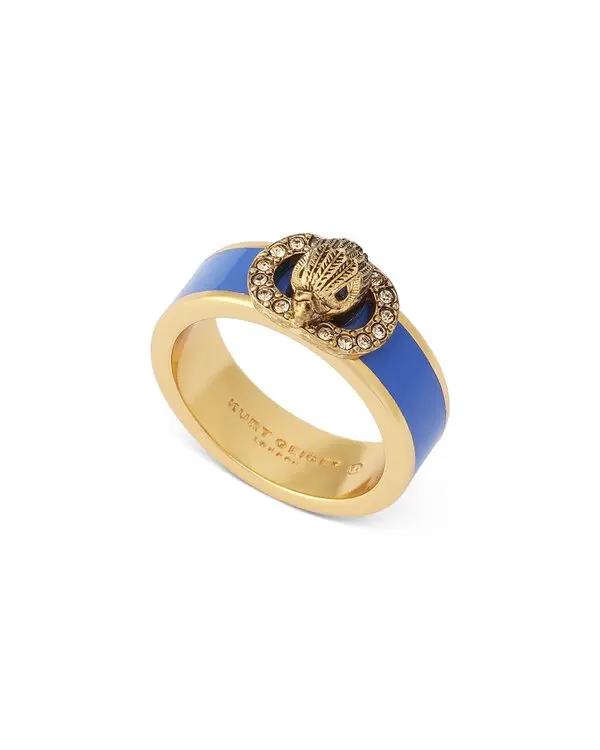 Kurt Geiger Signature Eagle Band Ring - Blue