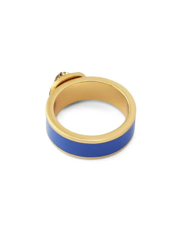 Kurt Geiger Signature Eagle Band Ring - Blue