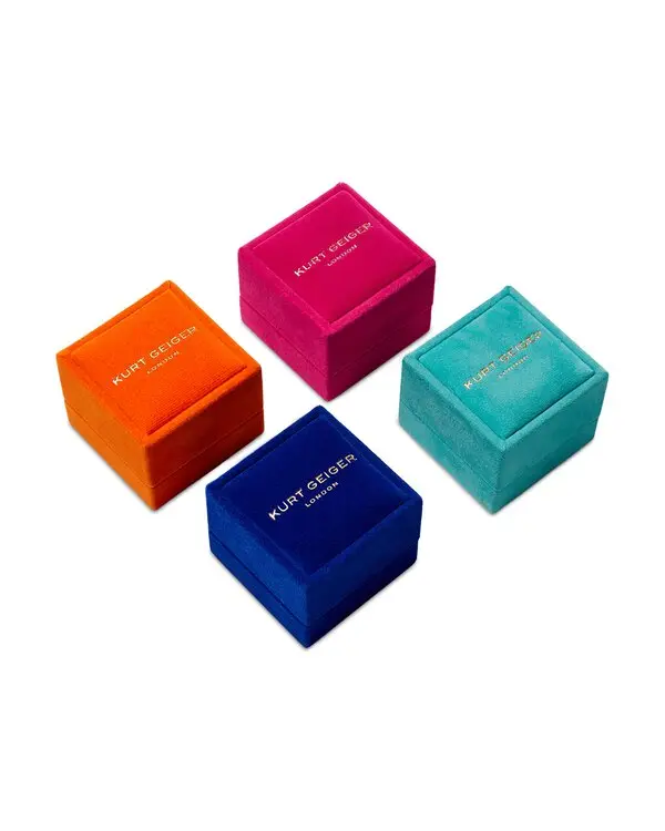Kurt Geiger Signature Eagle Band Ring - Blue
