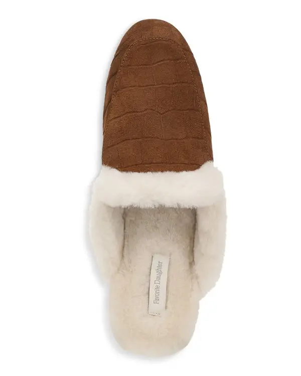 FAVORITE DAUGHTER Yvette Shearling Lined Mules