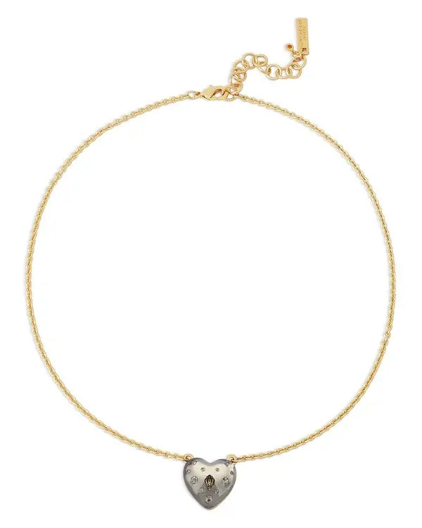 Kurt Geiger Signature Eagle Heart Pendant Necklace