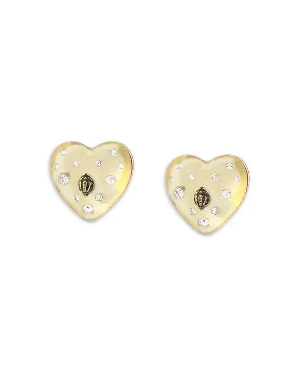 Kurt Geiger Signature Eagle Heart Stud Earrings