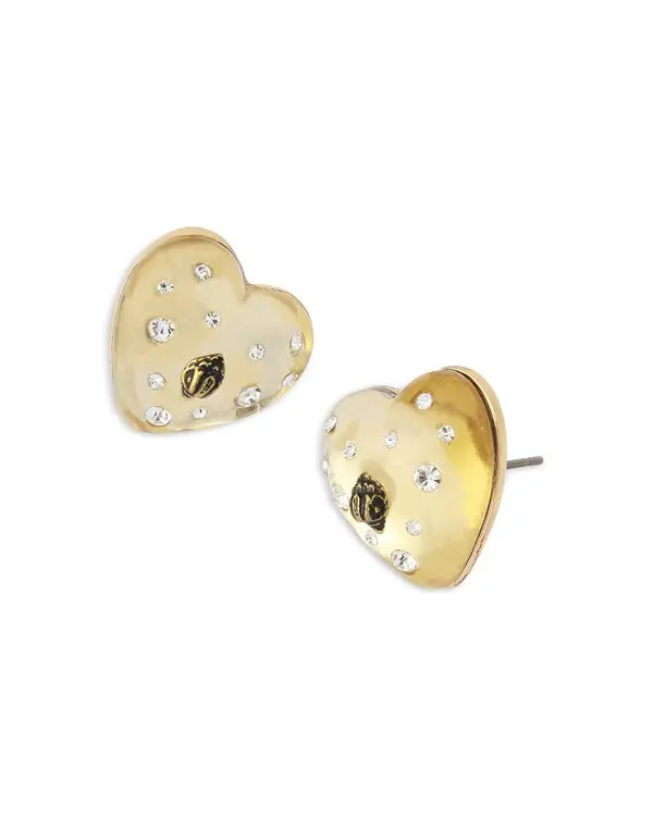 Kurt Geiger Signature Eagle Heart Stud Earrings