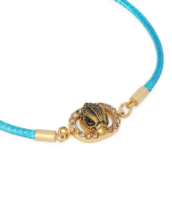 Kurt Geiger Signature Chelsea Eagle Slider Bracelet - Turquoise/gold