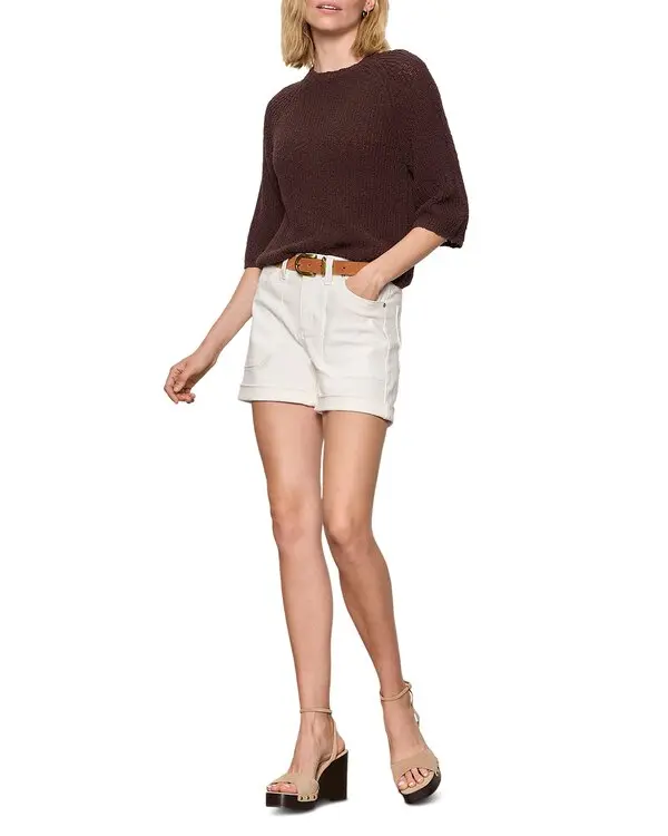 Sanctuary Mid Rise Shorts - Chalk