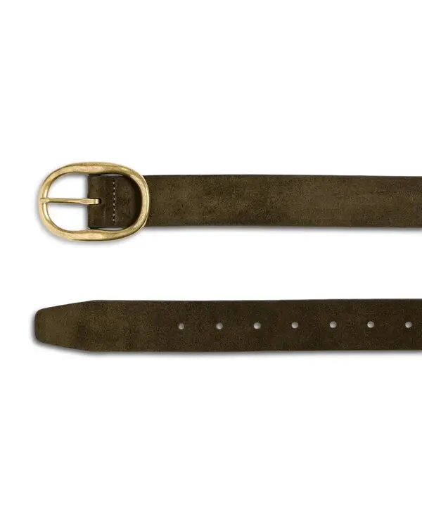 Madewell Oval Buckle Suede Belt