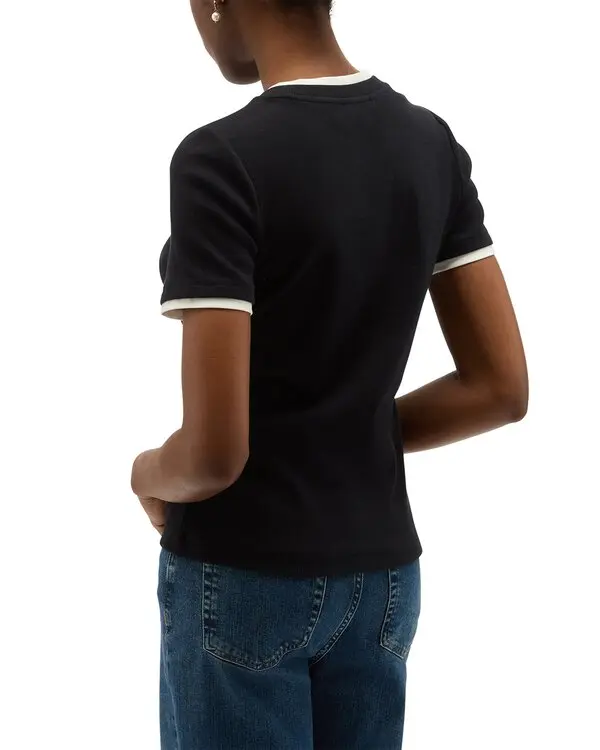 HOBBS LONDON Kali Ribbed Cotton Stretch Top