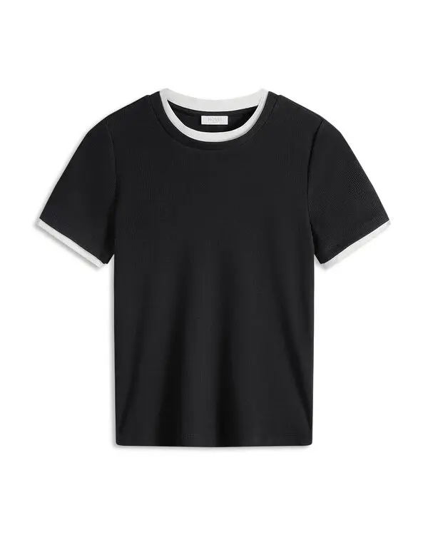 HOBBS LONDON Kali Ribbed Cotton Stretch Top