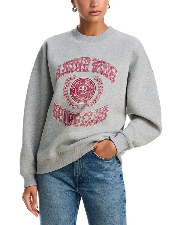 ANINE BING Miles Collegiate Graphic Sweatshirt