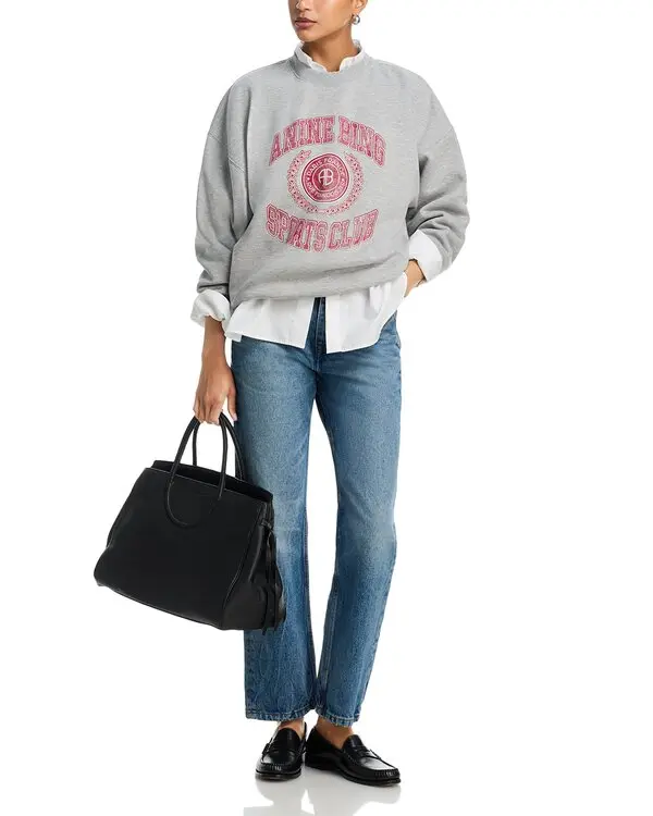 ANINE BING Miles Collegiate Graphic Sweatshirt