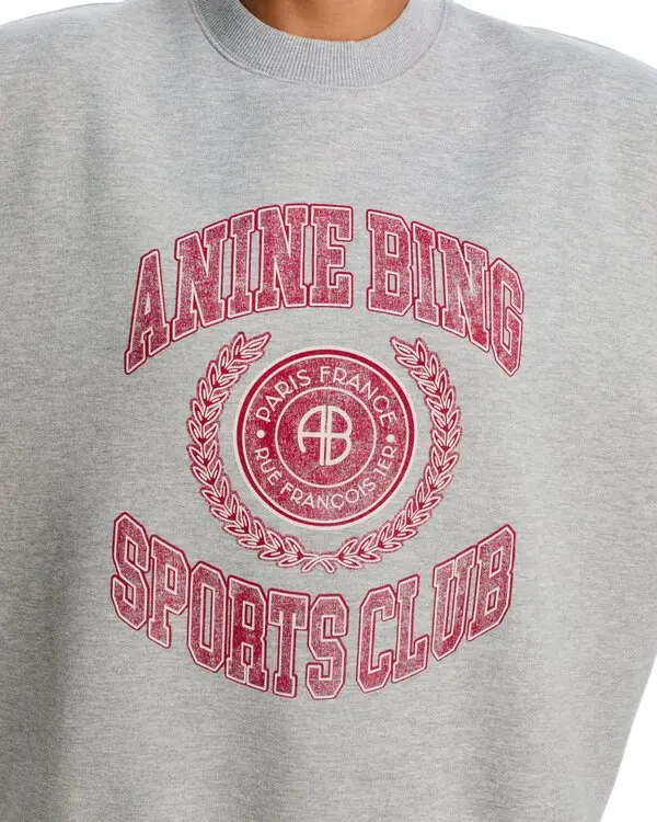 ANINE BING Miles Collegiate Graphic Sweatshirt