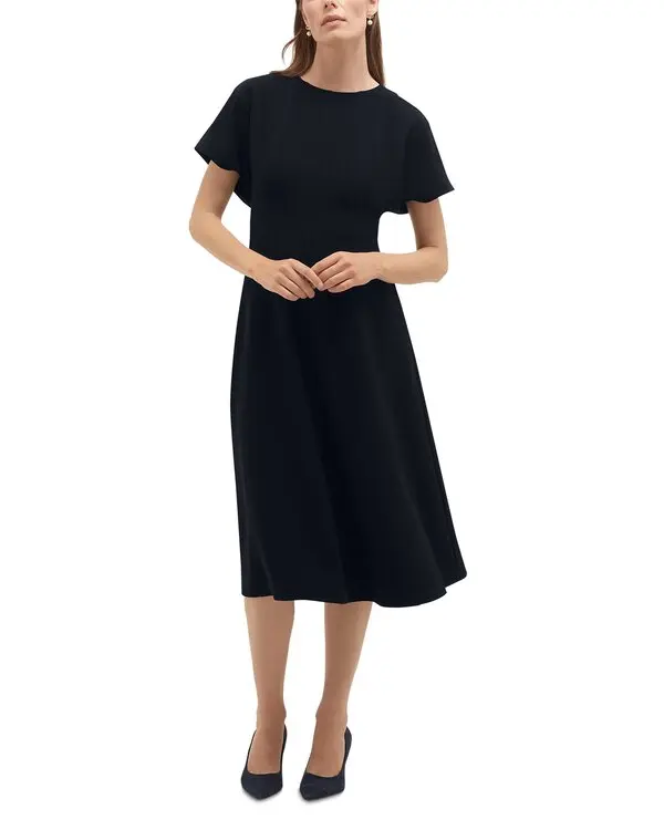 HOBBS LONDON Melina Cap Sleeve Midi Dress