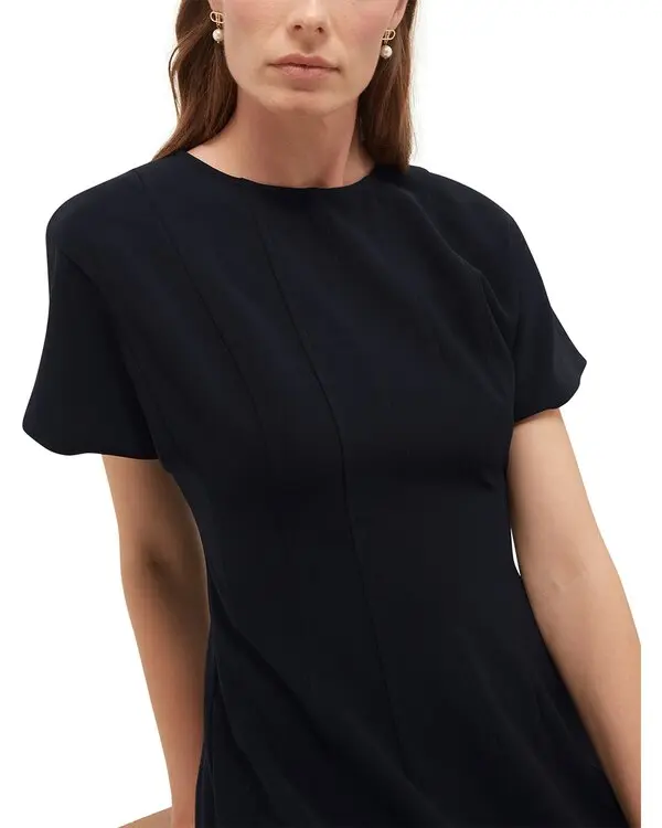 HOBBS LONDON Melina Cap Sleeve Midi Dress