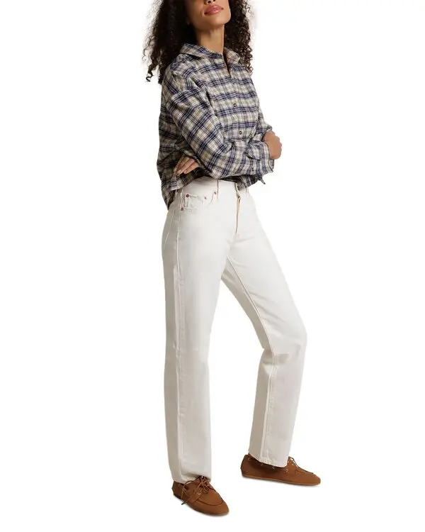 PERFECTWHITETEE Plaid Cotton Shirt - Sugar Plaid