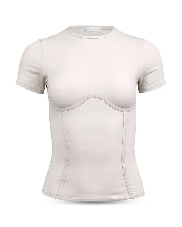 FLEUR DU MAL Structured Corset Tee