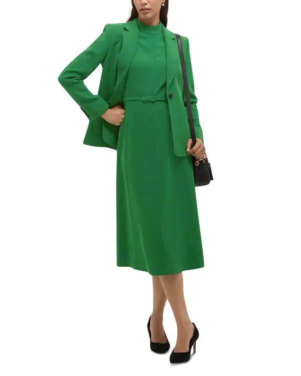 HOBBS LONDON Petites Mae Belted Turtleneck Dress