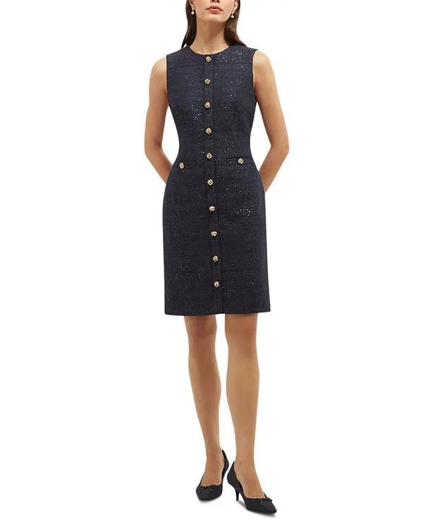 HOBBS LONDON Bria Tweed Dress