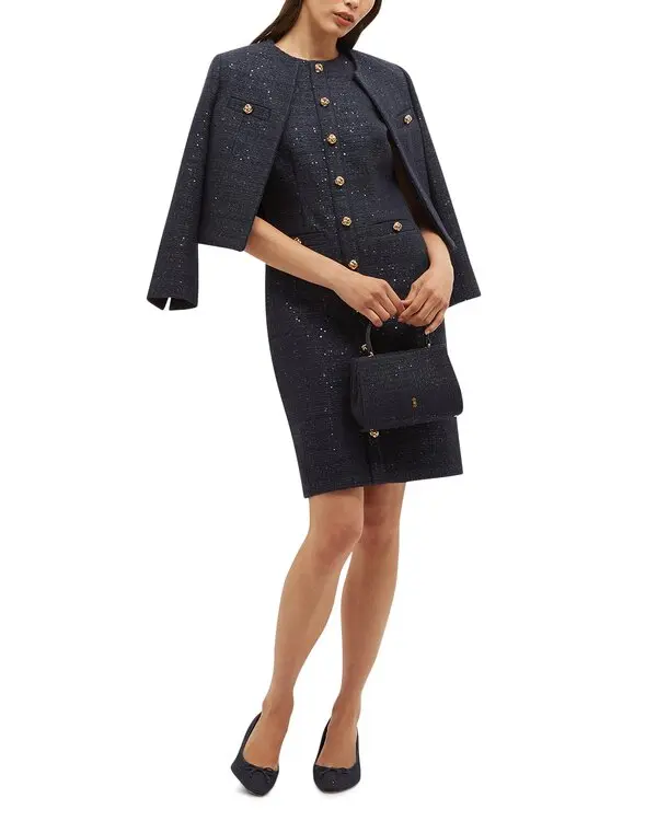 HOBBS LONDON Bria Tweed Dress
